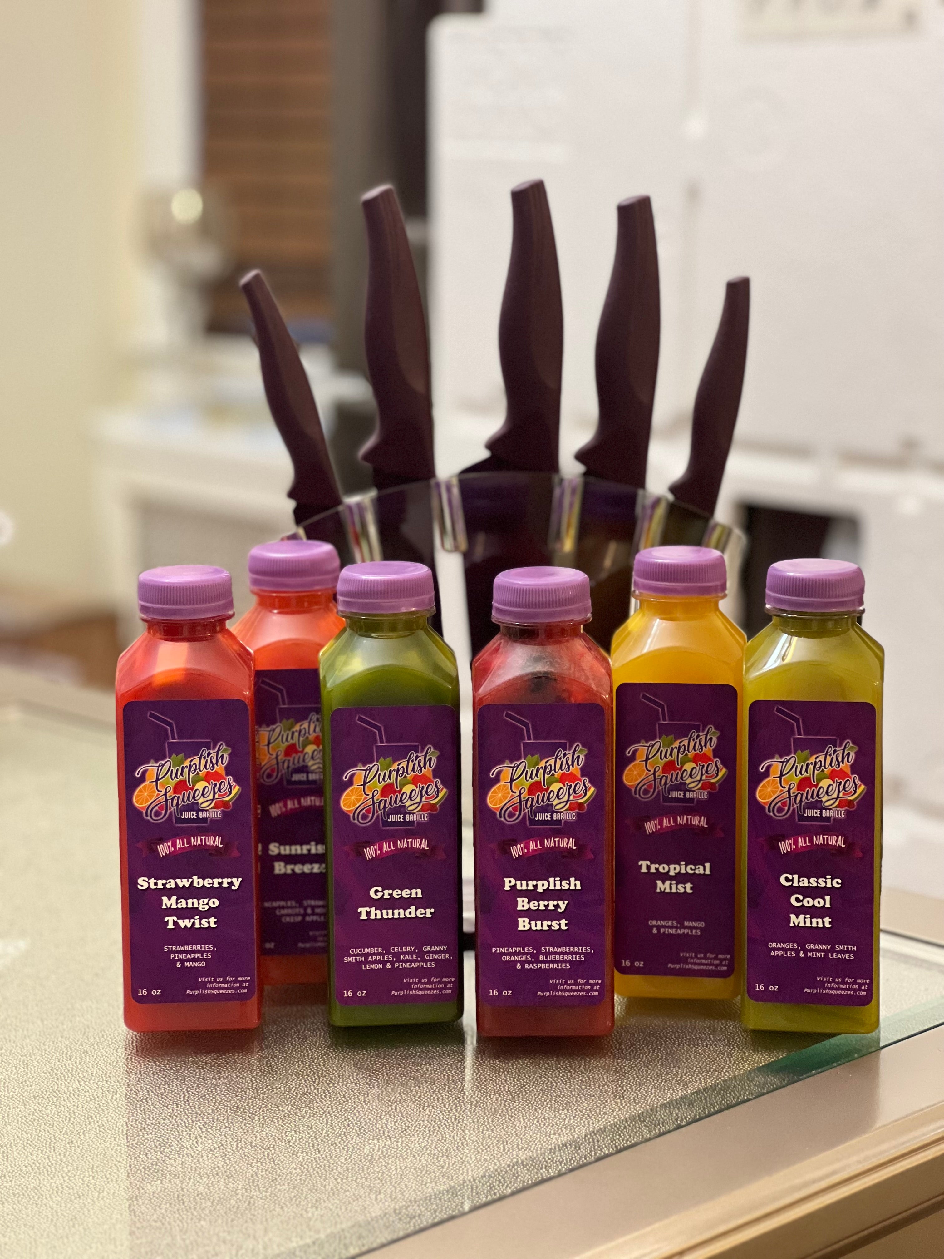 Purplish Squeezes Juice Bar - About Us